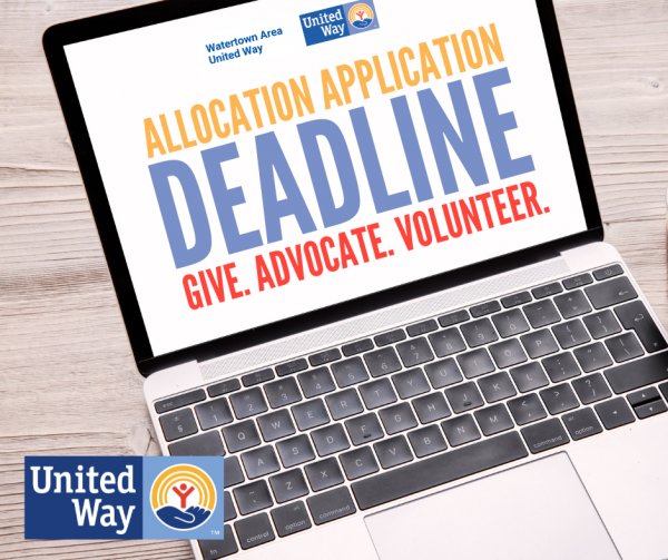 Allocation Applications Deadline | Watertown Area United Way Allocation Applications Deadline | Watertown Area United Way